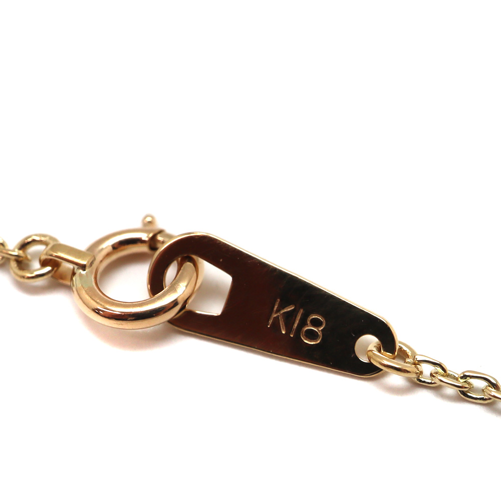 質屋かんてい局オンラインショップ / 18金 K18 D0.07ct ネックレス ゴールド ダイヤモンド 【中古】