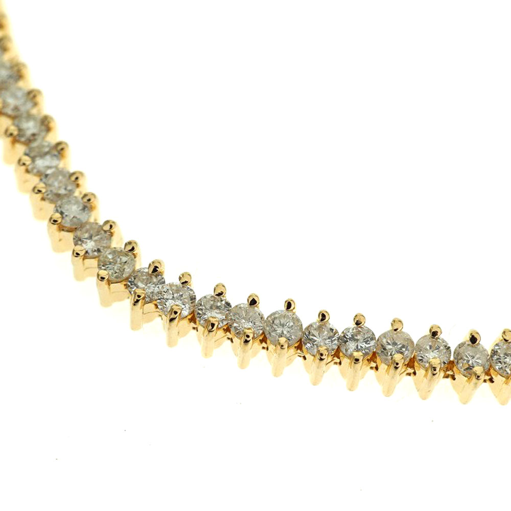 質屋かんてい局オンラインショップ / K18 金 ゴールド D2.00ct ダイヤモンド ブレスレット【中古】