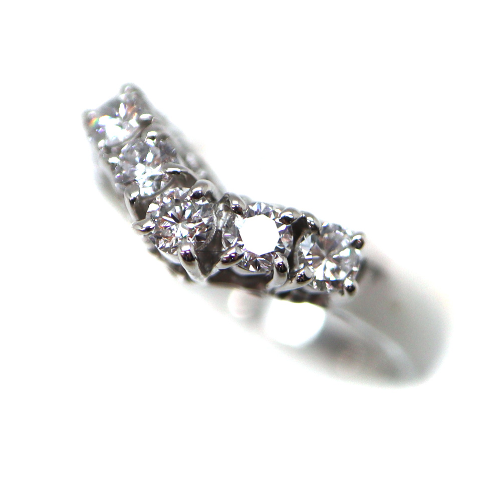質屋かんてい局オンラインショップ / Pt850 D0.41ctリング 指輪 プラチナ ジュエリー ダイヤモンド 【中古】