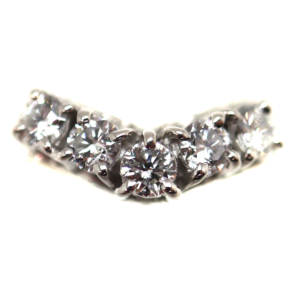 質屋かんてい局オンラインショップ / Pt850 D0.41ctリング 指輪 プラチナ ジュエリー ダイヤモンド 【中古】