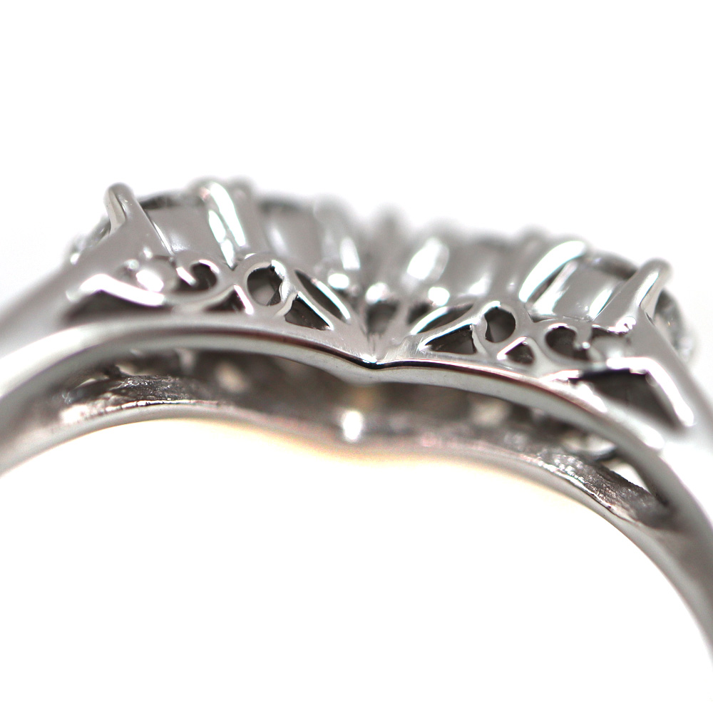 質屋かんてい局オンラインショップ / Pt850 D0.41ctリング 指輪 プラチナ ジュエリー ダイヤモンド 【中古】