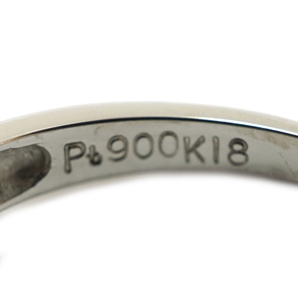 質屋かんてい局オンラインショップ / Pt900 K18 プラチナ 18金 ダイヤモンド エメラルド リング 【中古】