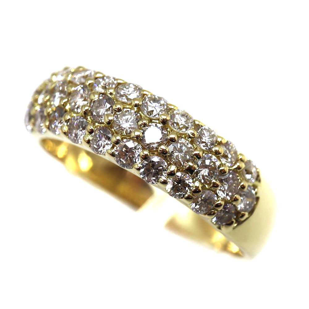 質屋かんてい局オンラインショップ / K18【18金】D1.00ctリング 指輪 金 ゴールド ダイヤモンド 約14.5号 5.1g レディース【中古】新品仕上げ済み USED-9 質屋 ...