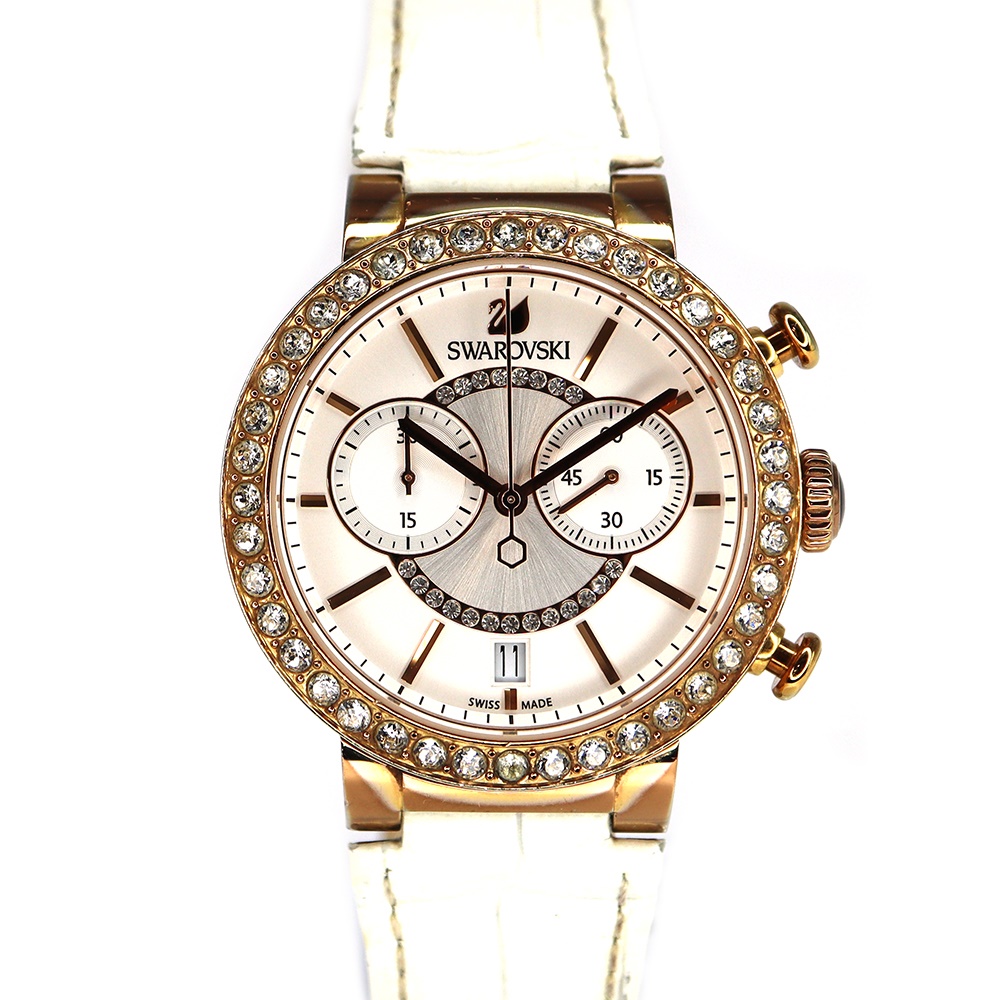 質屋かんてい局オンラインショップ / スワロフスキー Swarovski 5080602 クロノグラフ シルバー 【中古】