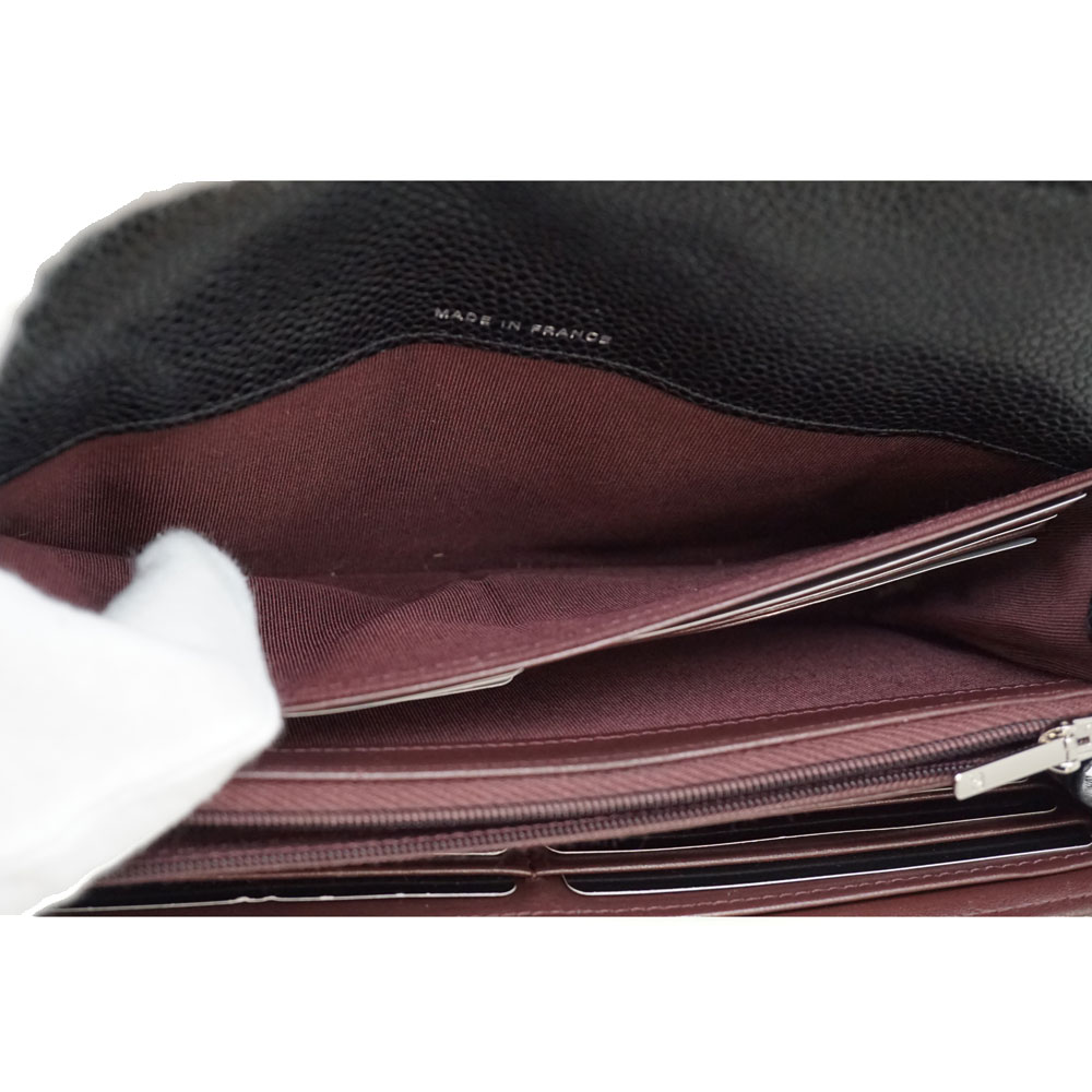質屋かんてい局オンラインショップ / 【WEB限定】CHANEL 【シャネル】AP0241 ロングフラップウォレット 長財布 キャビアスキン ...