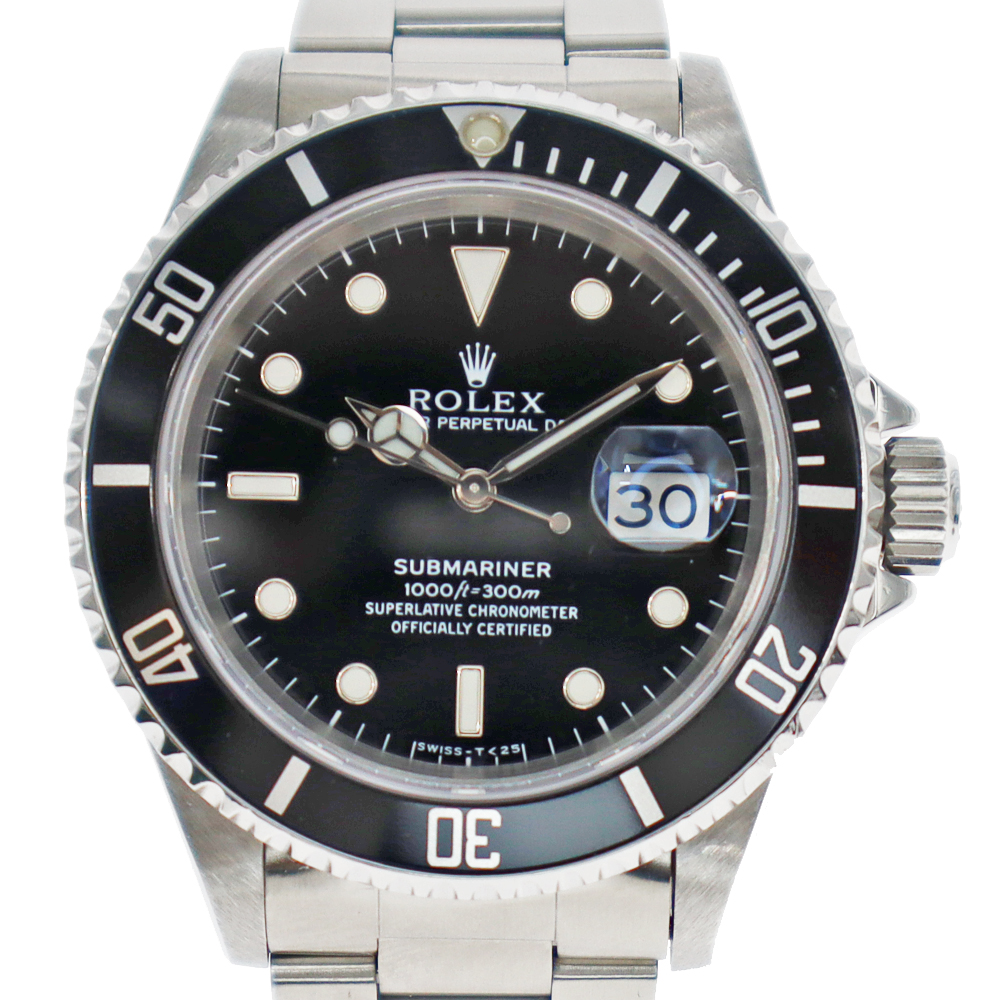 質屋かんてい局オンラインショップ / ROLEX【ロレックス】16610 サブマリーナーデイト ステンレススチール 自動巻き腕時計 逆回転防止 ...