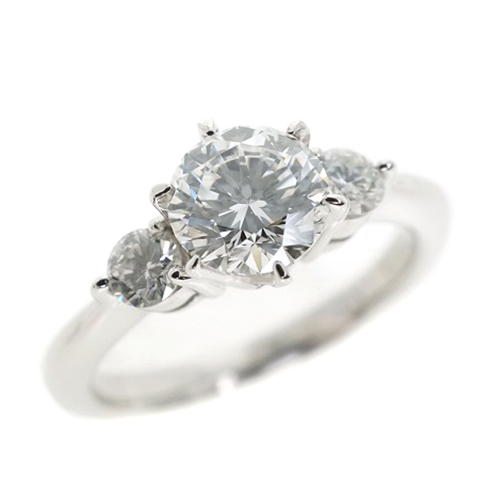 質屋かんてい局オンラインショップ / 【値下げ】Pt900 ダイヤモンドリング プラチナ D0.702ct D0.177ct 約6.5号 約4 ...