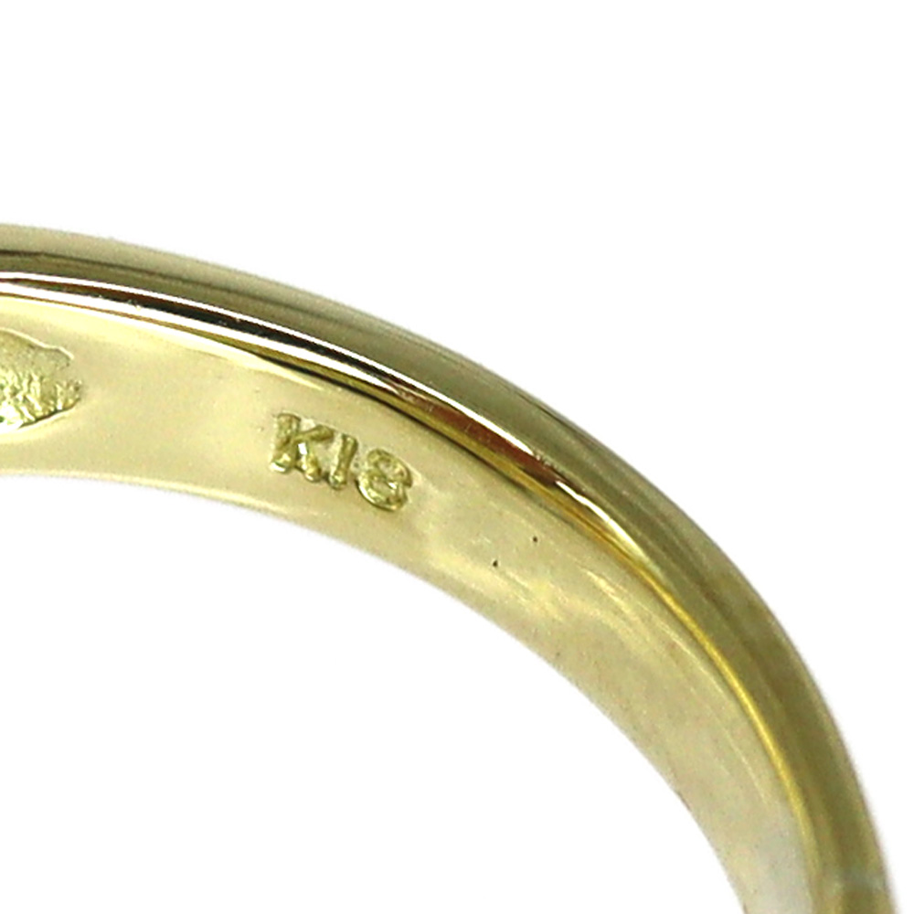 質屋かんてい局オンラインショップ / K18 18金 YG パール ダイヤモンド リング D0.07ct 指輪 約9号【中古】