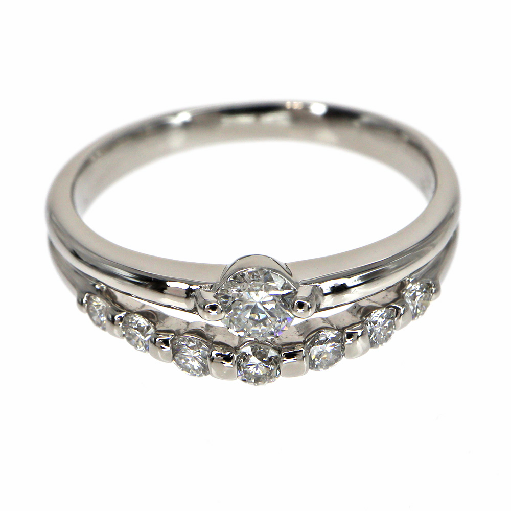 質屋かんてい局オンラインショップ / Pt900 プラチナ900 D0.187/0.26ctリング【中古】