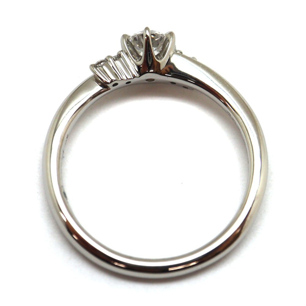 質屋かんてい局オンラインショップ / Pt950【プラチナ950】 D0.206/0.03ctリング 指輪 プラチナ ダイヤモンド 約7号 3 ...