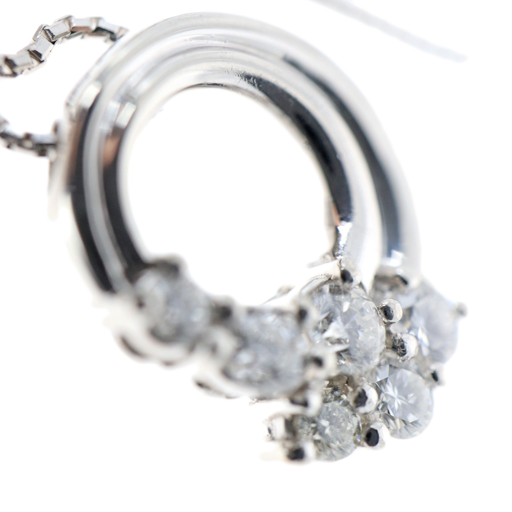 質屋かんてい局オンラインショップ / Pt850 プラチナ850 D0.31ctネックレス 4.4g 40.0cm ダイヤモンド【中古】