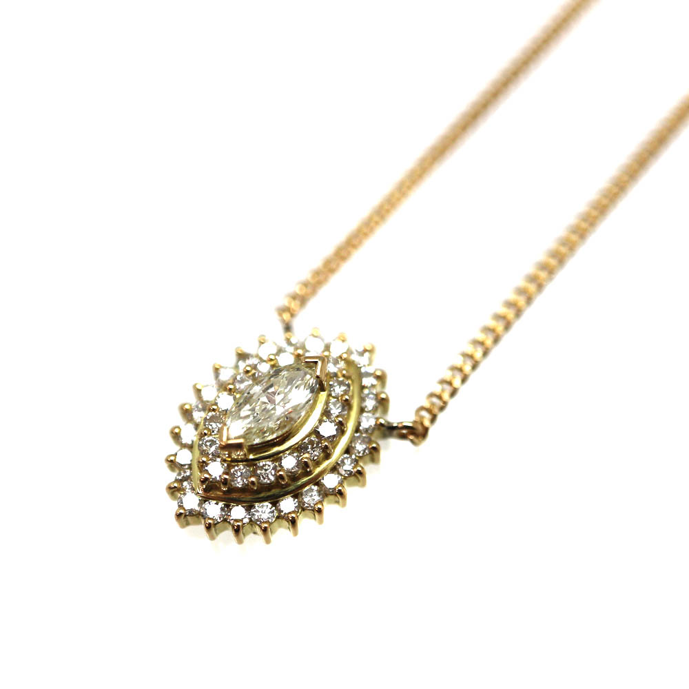 質屋かんてい局オンラインショップ / K18 ゴールド D0.282/0.39ctネックレス ダイヤモンド 【中古】