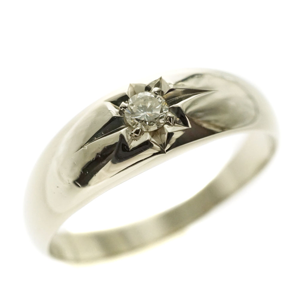 質屋かんてい局オンラインショップ / Pt850 プラチナ D0.08ct ダイヤモンド リング 【中古】