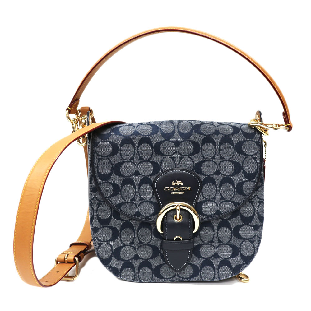 質屋かんてい局オンラインショップ / コーチ Coach C8514 3WAYバッグ ブルー×ブラウン【中古】