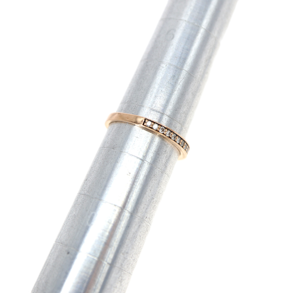 質屋かんてい局オンラインショップ / K10PG 10金 ピンクゴールド D0.22ctリング 1.3g 8.5号 ダイヤモンド【中古】