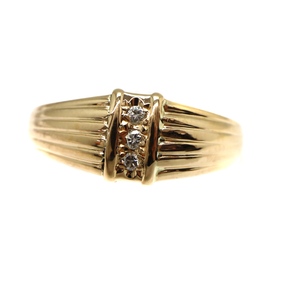 質屋かんてい局オンラインショップ / 18金 K18 D0.04ctリング ゴールド ダイヤモンド 指輪 【中古】