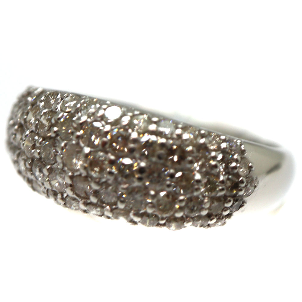 質屋かんてい局オンラインショップ / Pt900【プラチナ900】 D1.00ctリング 指輪 プラチナ ダイヤモンド 約13号 5.4g ジュエリー 宝石 レディース【中古】新品仕上げ済み ...