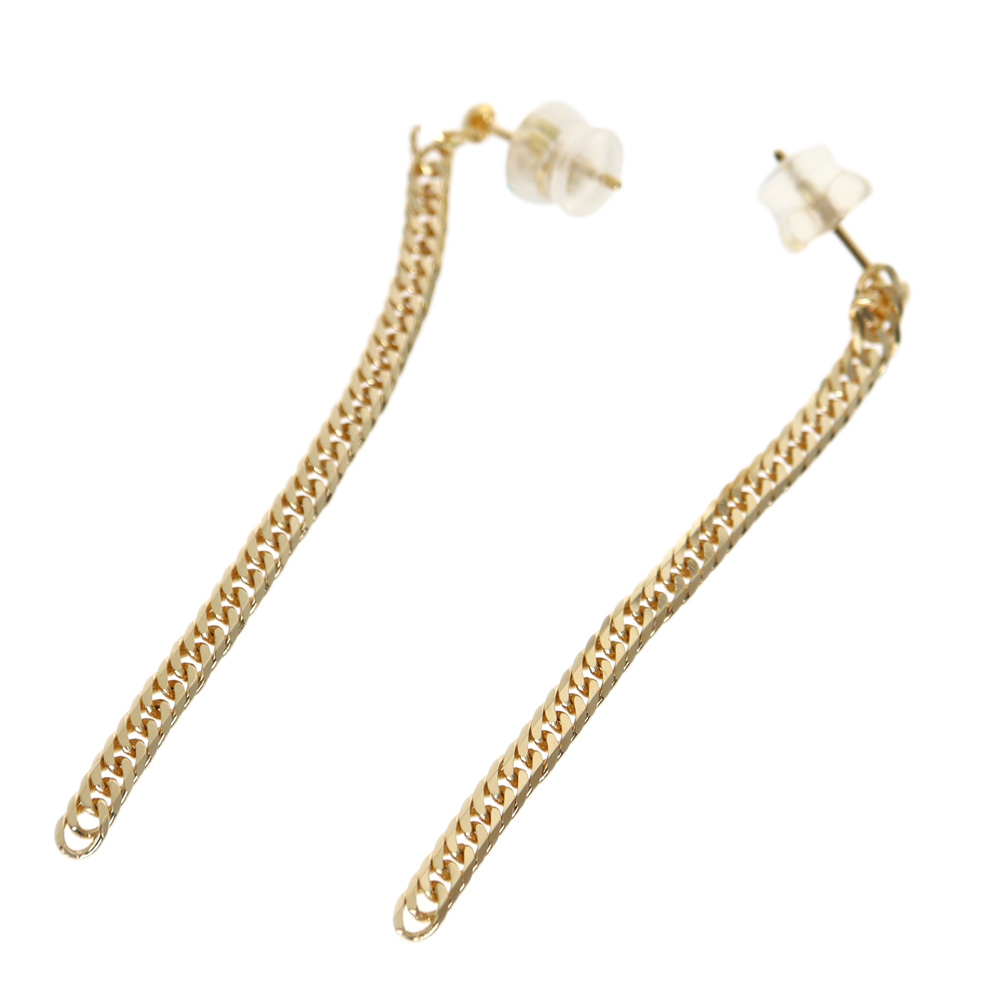 質屋かんてい局オンラインショップ / K18 18金 喜平モチーフピアス 2.1g イエローゴールド 【中古】