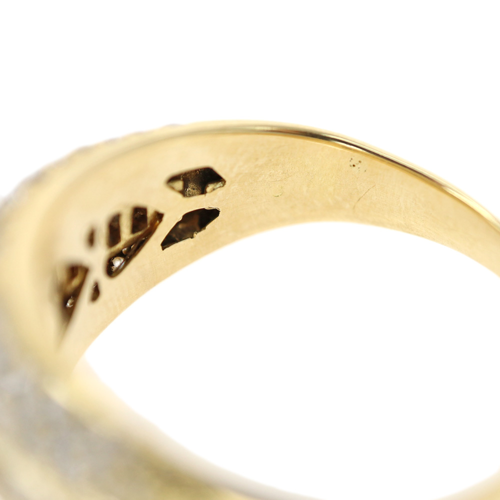 質屋かんてい局オンラインショップ / K18 18金 YG D0.765/1.45ctリング ダイヤモンド イエローゴールド 7.4g 18.5号 指輪【中古】