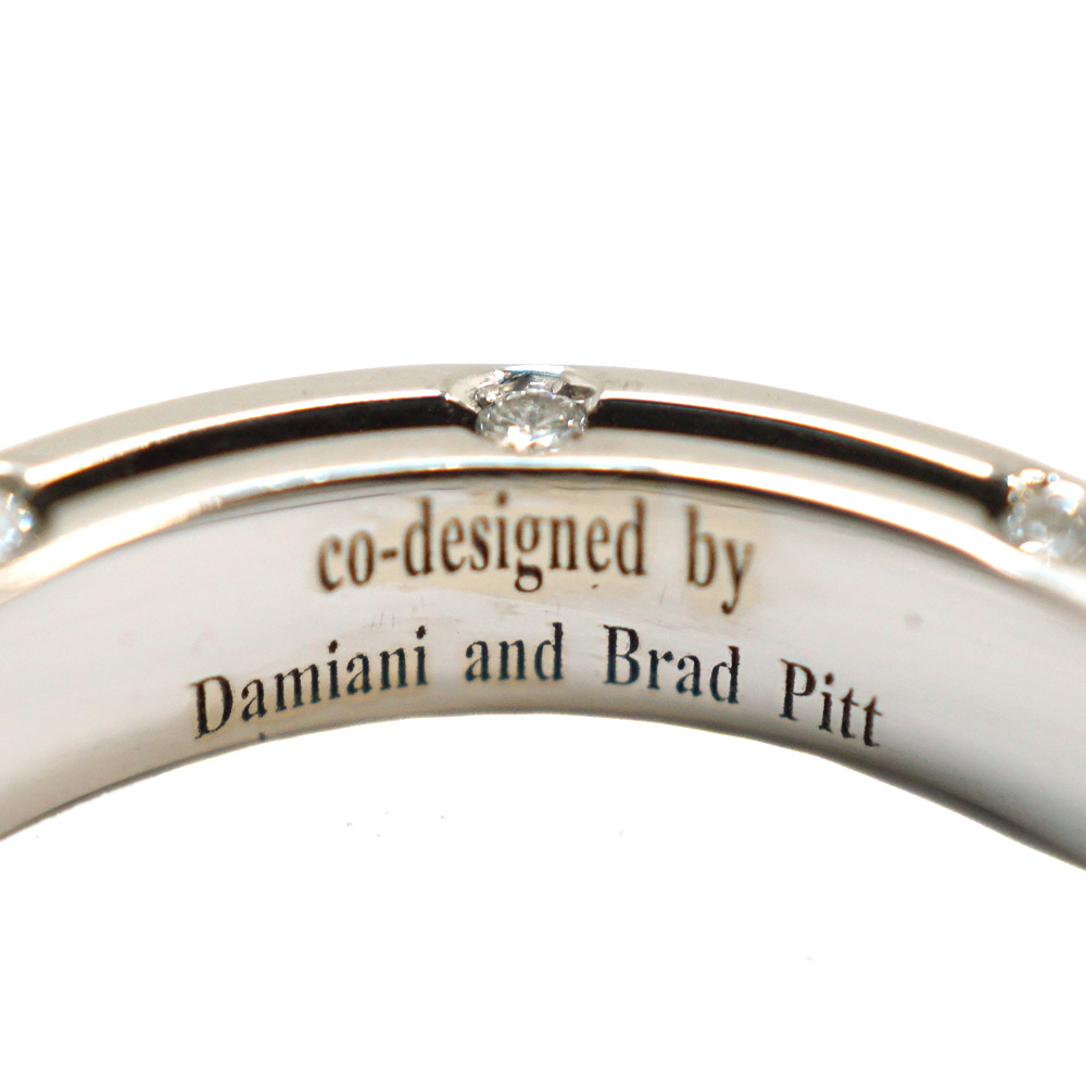 質屋かんてい局オンラインショップ / DAMIANI【ダミアーニ】Dサイドリング K18WG 18金ホワイトゴールド 20Pダイヤ 指輪 約14.5号 レディース メンズ ユニセックス【中古 ...