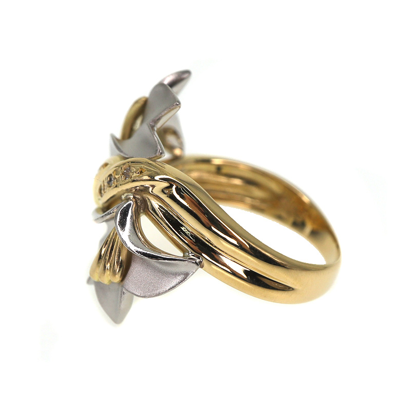 質屋かんてい局オンラインショップ / K18/Pt900 18金 プラチナ D0.03ct 指輪 リング ジュエリー【中古】