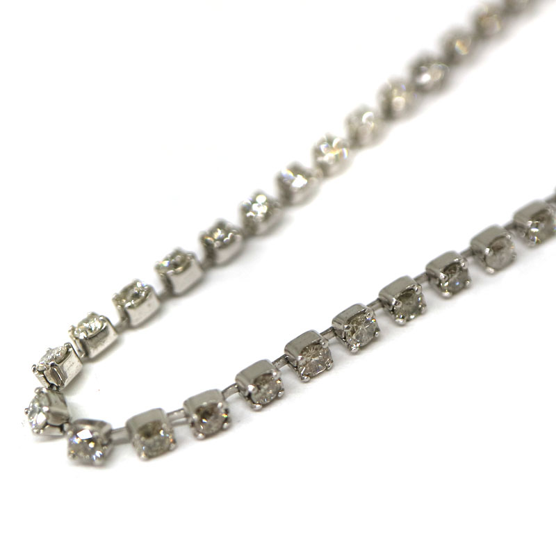 質屋かんてい局オンラインショップ / Pt850 D2.00ctテニスブレスレット 金 プラチナ ダイヤモンド 腕周り:約17cm 5.7g 新品仕上げ済み USED-9【中古】A21 ...