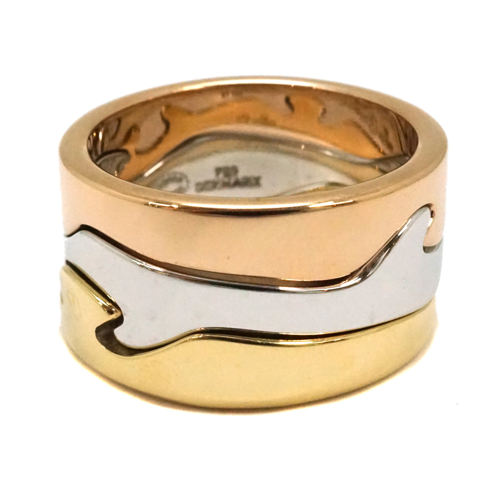 質屋かんてい局オンラインショップ / GEORGJENSEN【ジョージジェンセン】フュージョン3バンドリング K18 K18WG K18PG イエローゴールド ホワイトゴールド ピンクゴールド ...